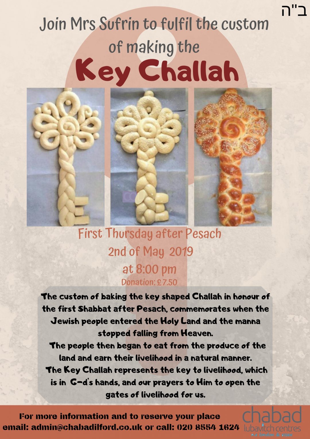 KEY CHALLAH | Chabad Ilford