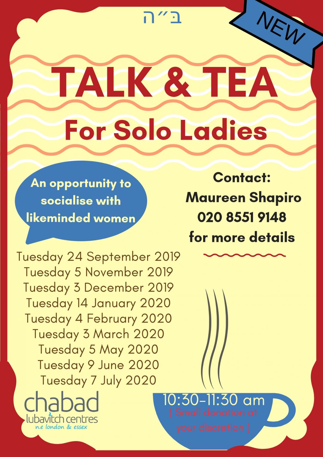 Talk & Tea | Chabad Ilford